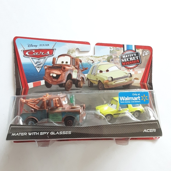 Mattel | Toys | Disney Pixar Cars Cars 2 Mater With Spy Glasses Acer ...